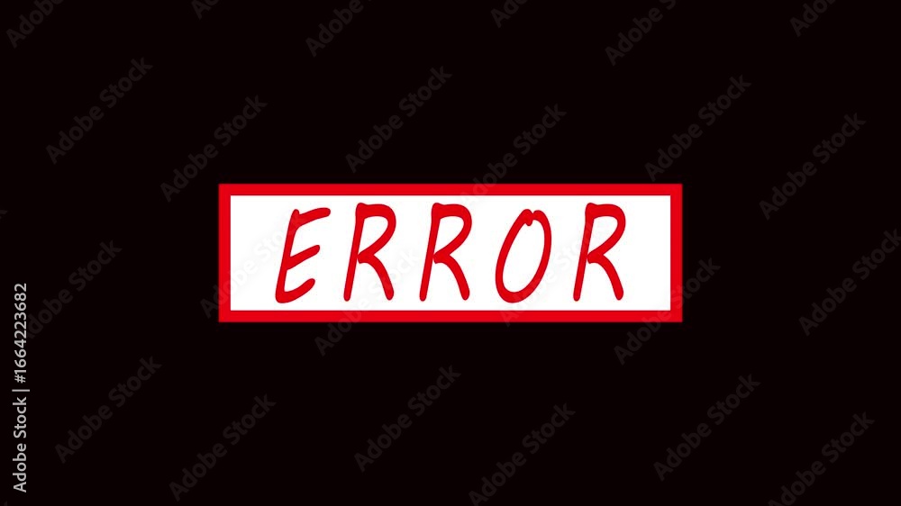 Vidéo Stock Animated red error message alert warning popup digital ...
