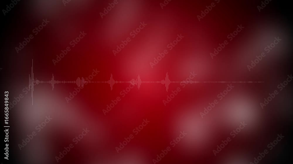 White audio waveform spectrum animation. Alpha channel, spectrum audio ...