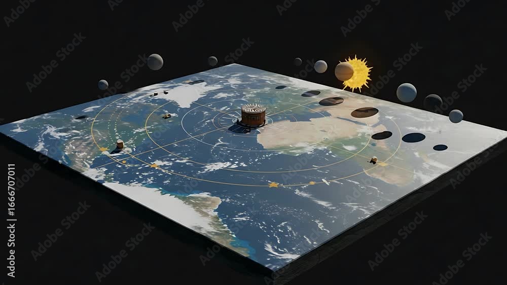 Earth's Orbit Around the Sun Explained with Simplified Model Animation ...