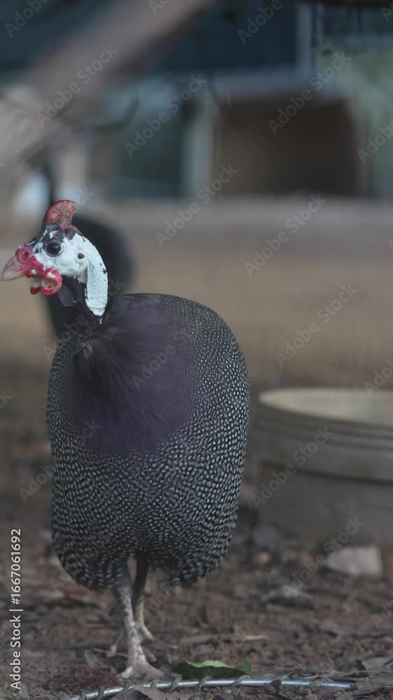 guinea fowl is a hardy bird known for its spotted feathers loud calls ...