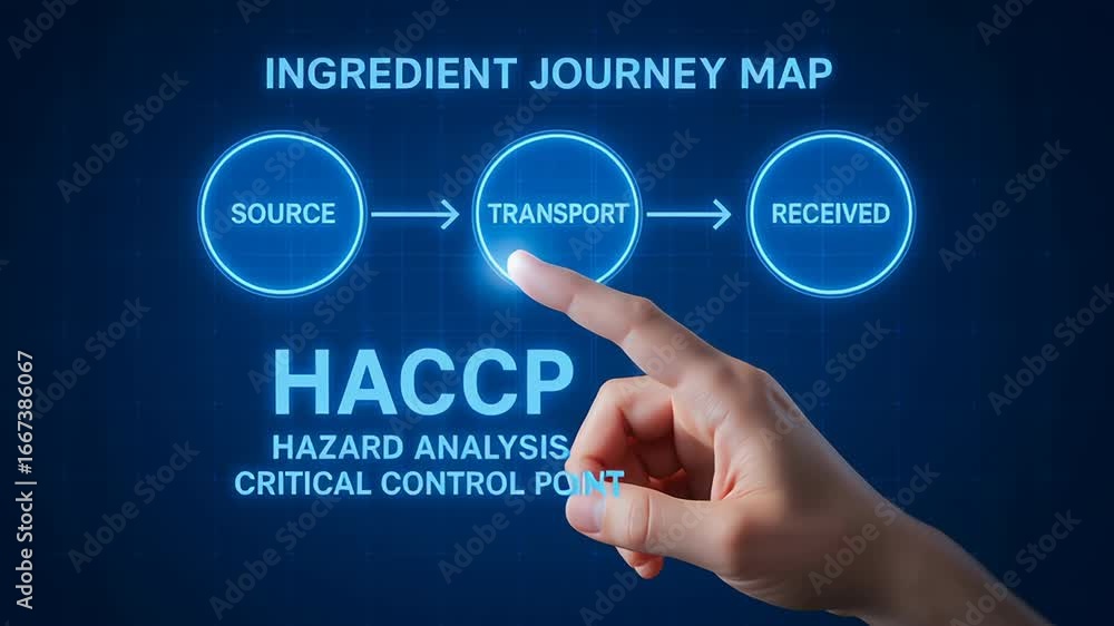 Vidéo Stock HACCP hazard analysis critical control point concept ...
