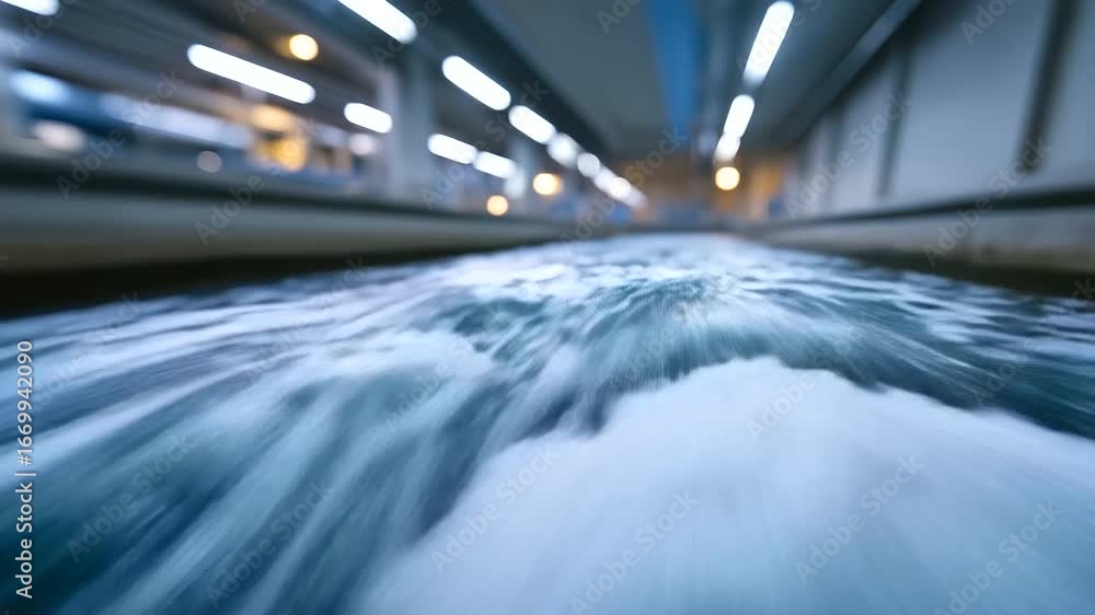 Dynamic water surge in a hydropower plant's pumped storage system ...
