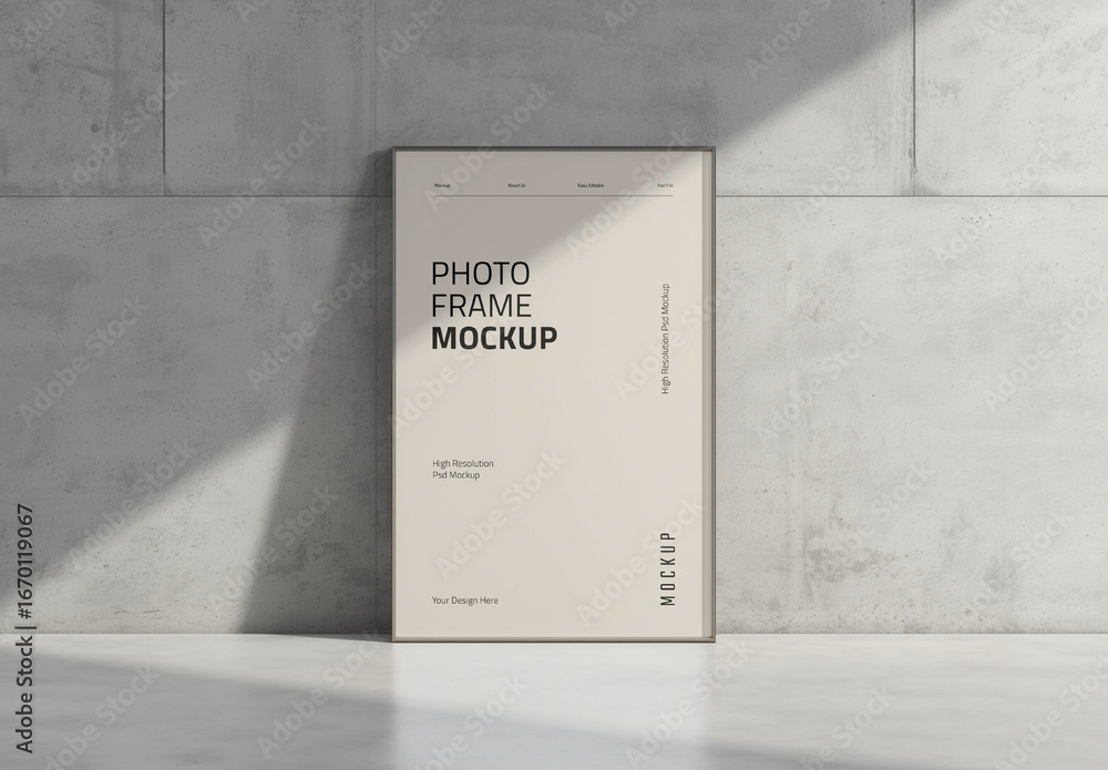 Photo Frame Mockup Template Stock Template | Adobe Stock