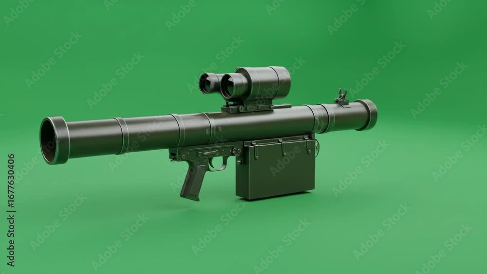 Man-Portable Air-Defense System on Green Screen - A detailed 3D video ...