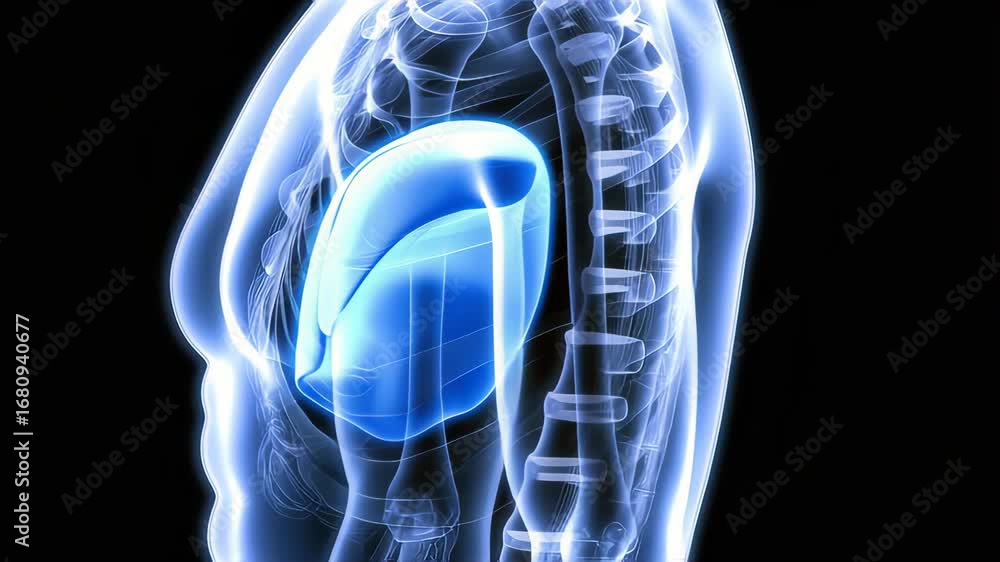 Human Anatomy Liver 3D Model: Detailed Visualization of the Liver's ...