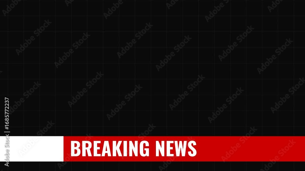 Breaking news lower third and animation design for urgent headline ...