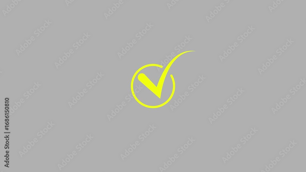 check mark animation icon tick sign accept select confirm correct agree ...