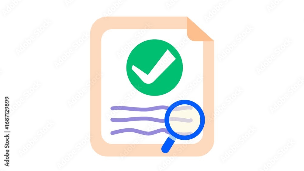 Approved checkmark on the to-do list review and completion survey icon ...