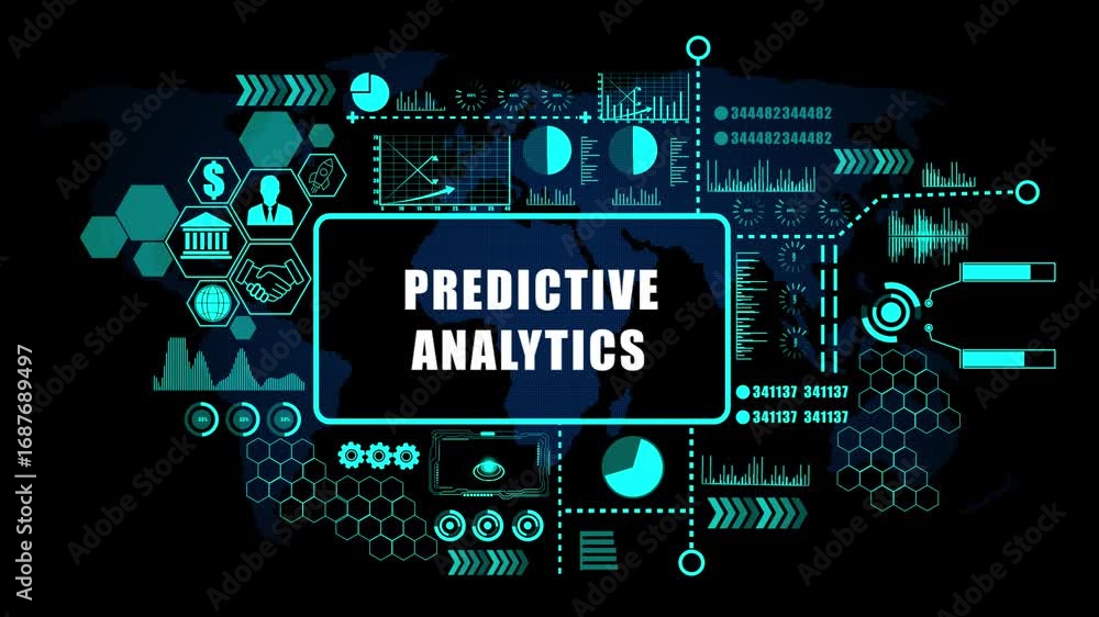 predictive analytics Concept with Modern Technology, Data Analytics and ...