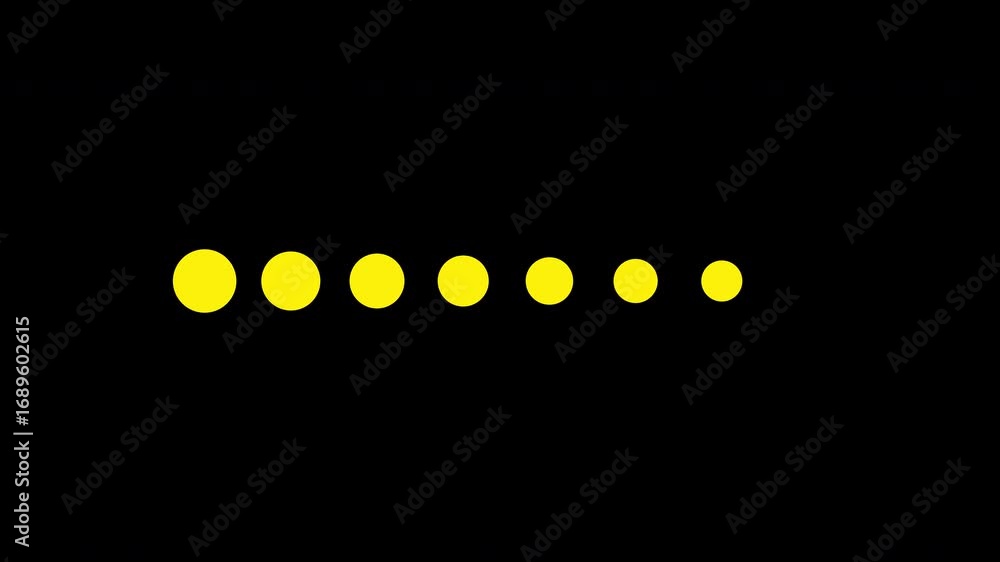 Typing loading point. Yellow dot loading bar and typing process ...