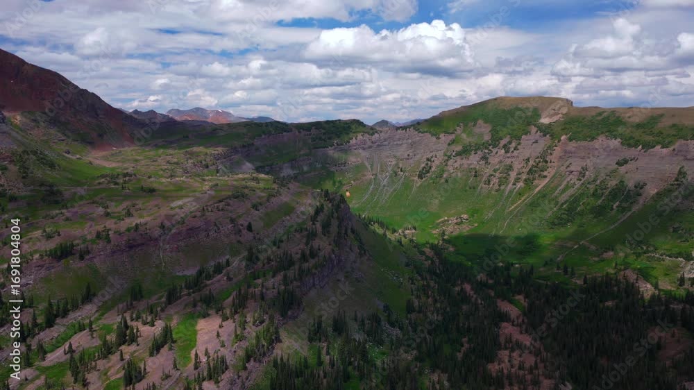 Robinson Basin Ruby Peak Kebler Pass Lake Irwin Trailhead spring summer ...