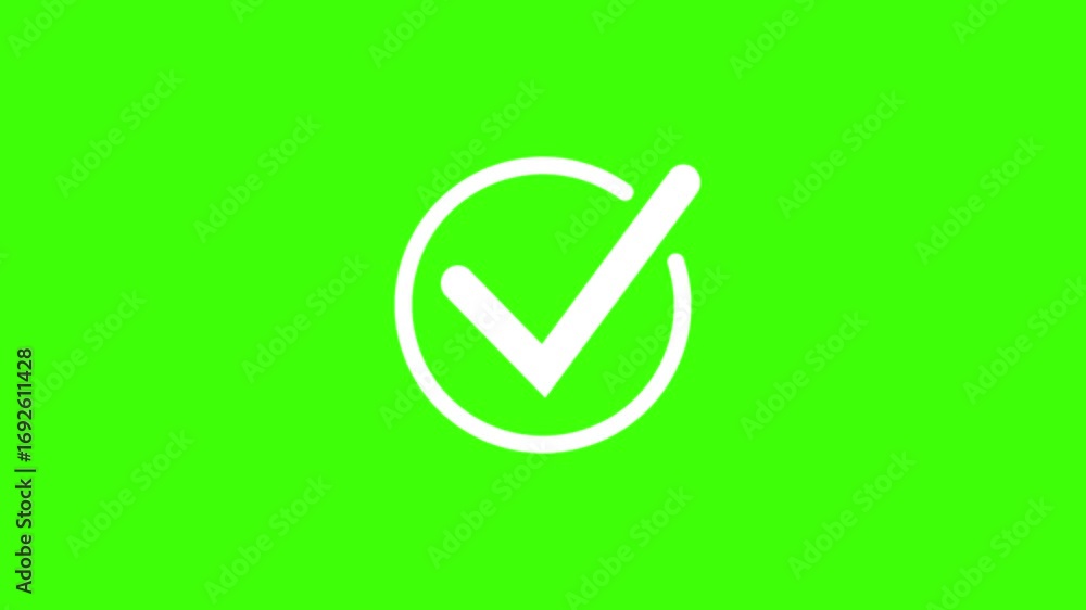 Check mark pictogram, acceptance icon. Black silhouette. Check mark ...