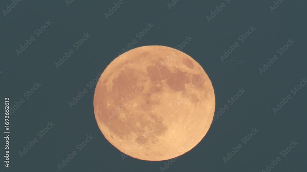 Tokyo, Japan - September 7, 2025: The rising full moon at Tokyo in ...