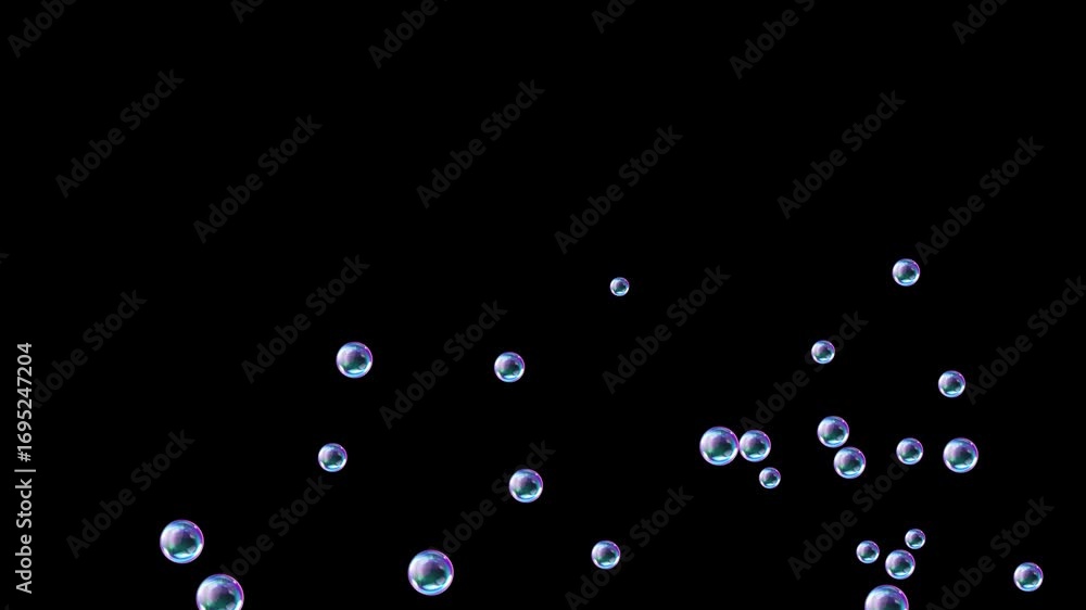 Water Bubbles Rising Animation | Floating Bubble Motion Effect ...