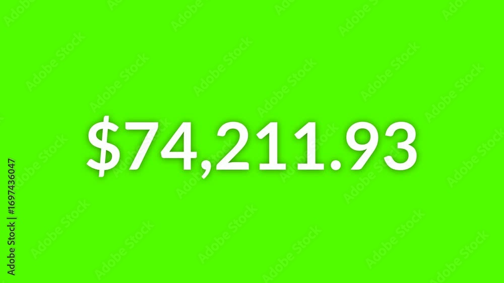 Number Counter Transparent Background for Amount Concepts, 4K 素材庫影片 ...