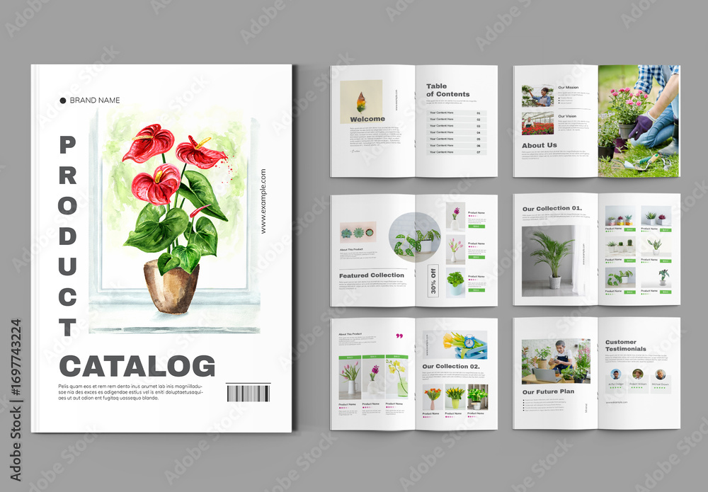 Minimalist Product Catalog Stock Template | Adobe Stock
