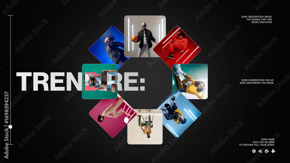 Modern Rotating Media Slideshow Stock Template | Adobe Stock