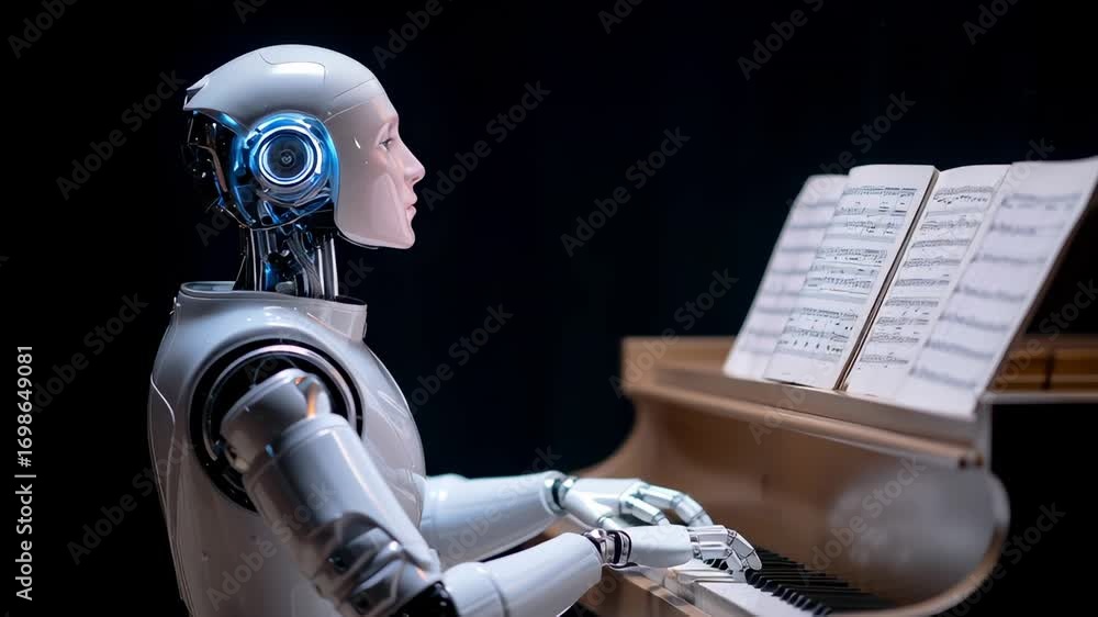 Advanced humanoid robot demonstrates precision and artistry while ...
