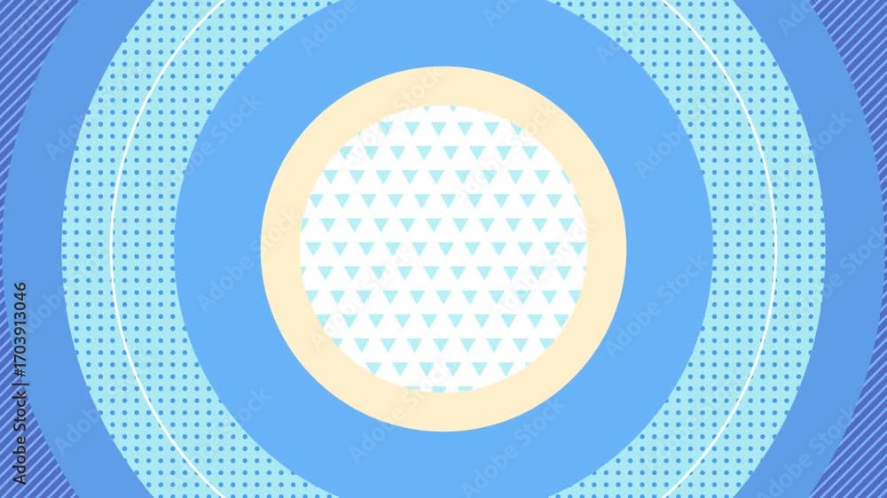 cute animation of a patterned circle expanding Stock ビデオ | Adobe Stock