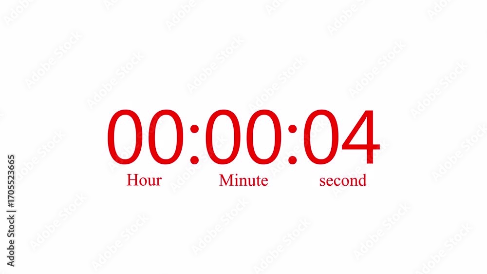 10 seconds countdown animation with transparent background, countdown ...