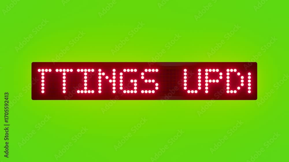 ACCOUNT SETTINGS UPDATED SUCCESSFULLY Scrolling Red Dot Matrix LED Text ...