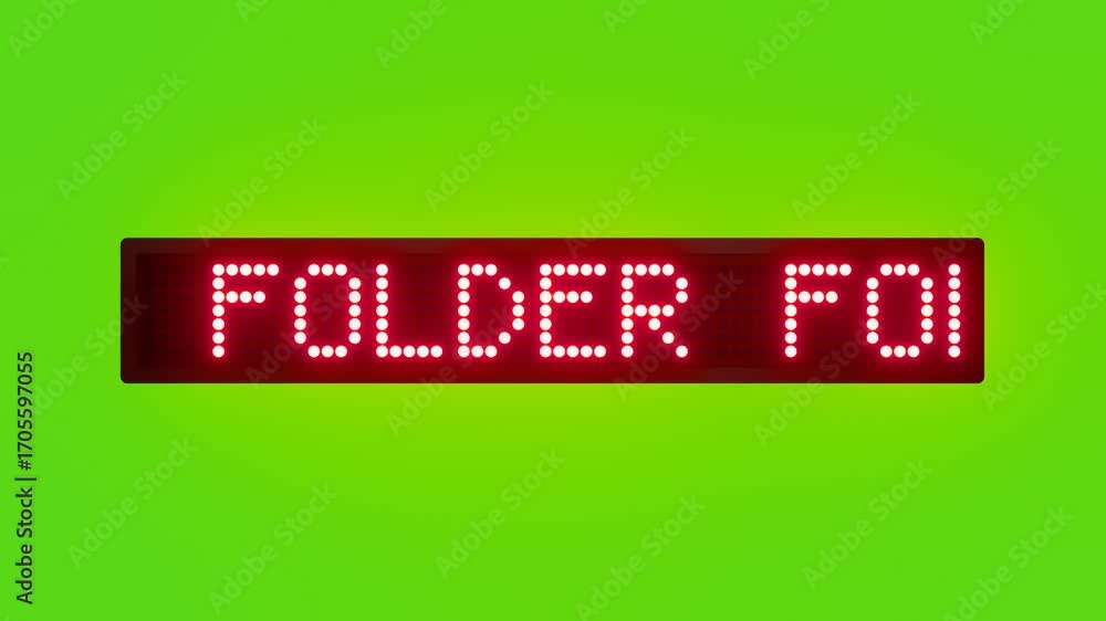 CHECK SPAM FOLDER FOR EMAILS Scrolling Red Dot Matrix LED Text ...