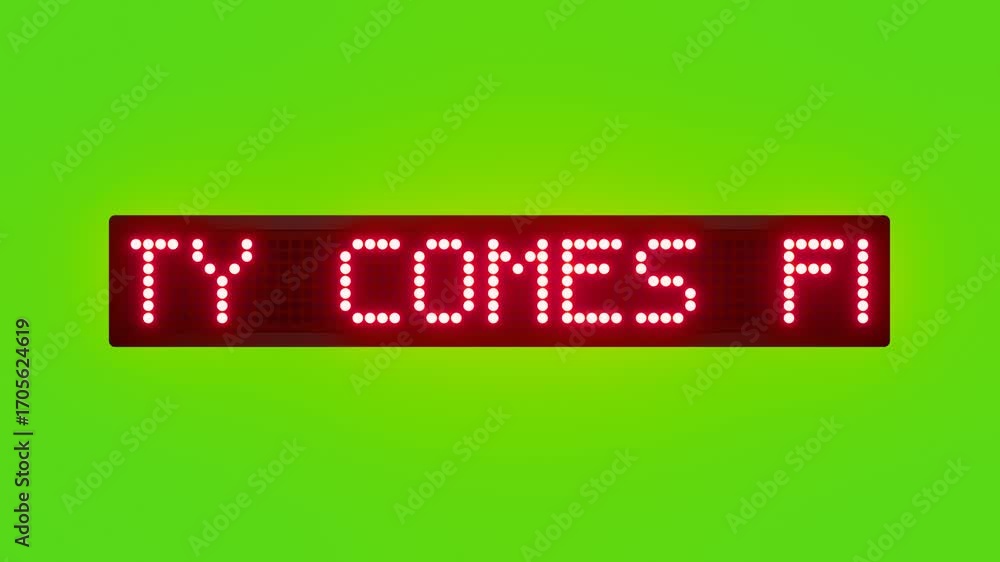 PRODUCTIVITY COMES FROM FOCUS AND DISCIPLINE Scrolling Red Dot Matrix ...