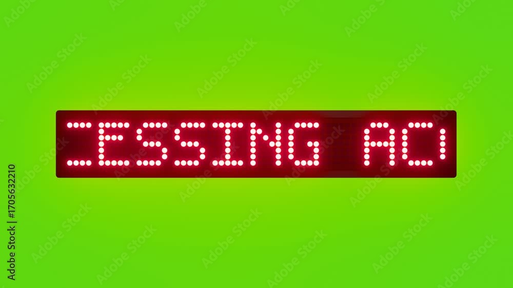 TROUBLE ACCESSING ACCOUNT CONTACT SUPPORT Scrolling Red Dot Matrix LED ...