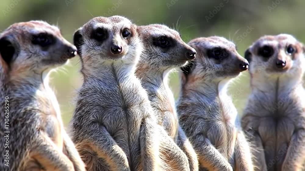 group of meerkats Stock ビデオ | Adobe Stock