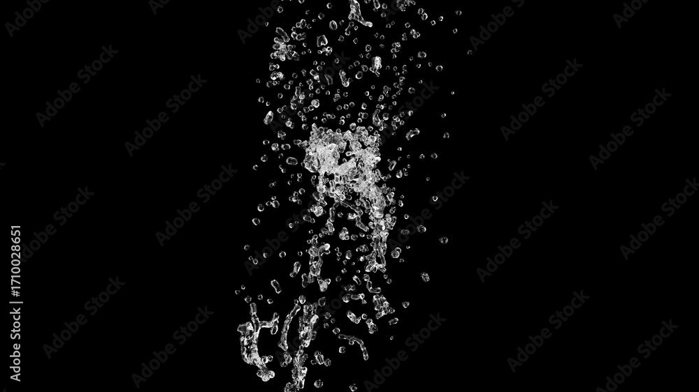 Super slow motion water drop collider on black bg 1000 FPS 4k Stock ...