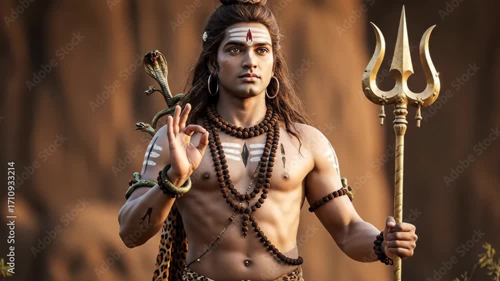 Photorealistic Indian Lord Shiva - A photorealistic depiction of an ...
