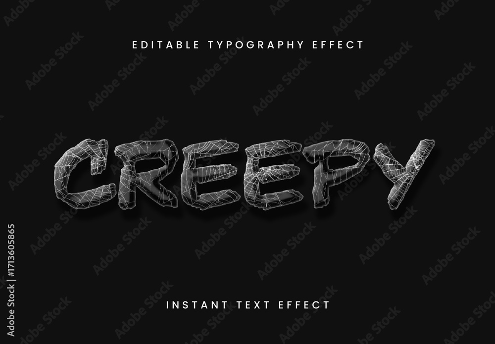 Black And White Cobweb Spooky Text Effect Halloween Spiderweb Font ...