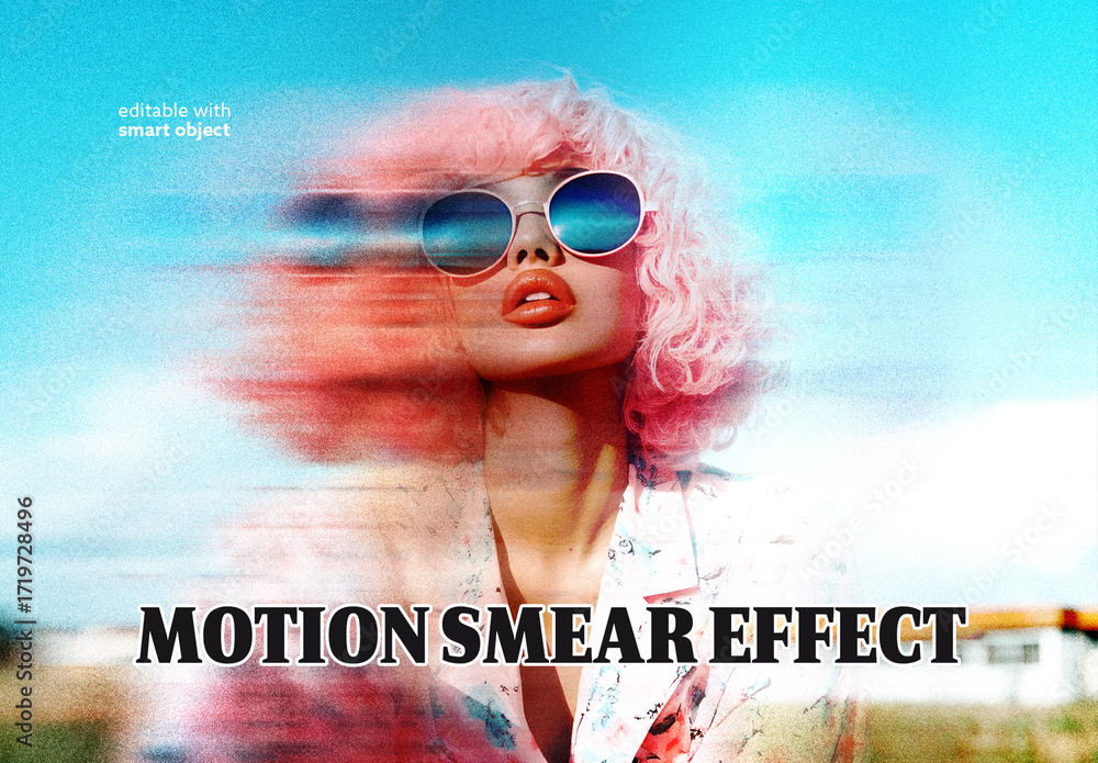 Motion Smear Photo Effect Stock Template | Adobe Stock