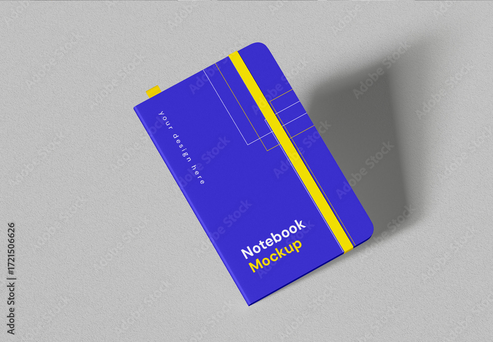 Notebook with Rubber Band Mockup Stock Template | Adobe Stock