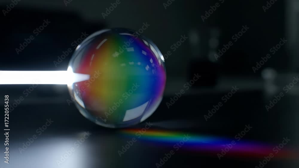 Light Dispersion Through Spherical Prism - A beam of light passes ...