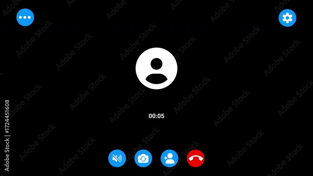 Video call screen overlay with alpha channel, Online meeting video call ...