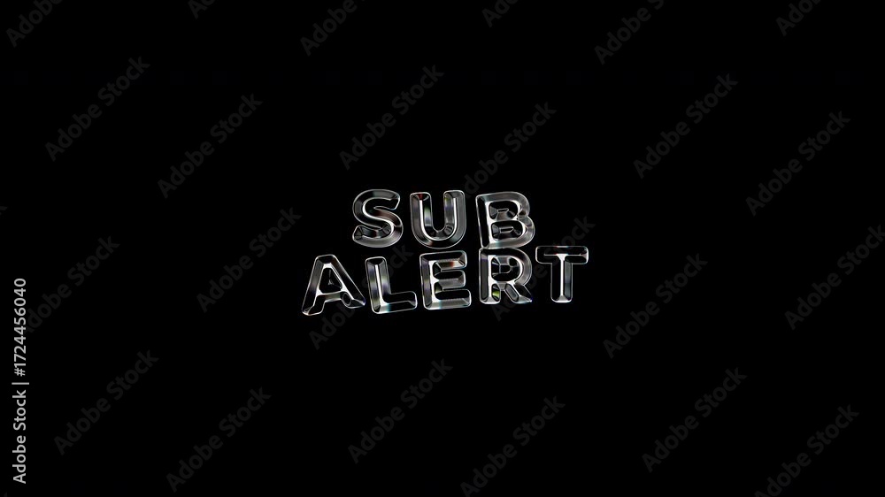 Animated Sub Alert for Live Streamers and Content Creators with Glass ...