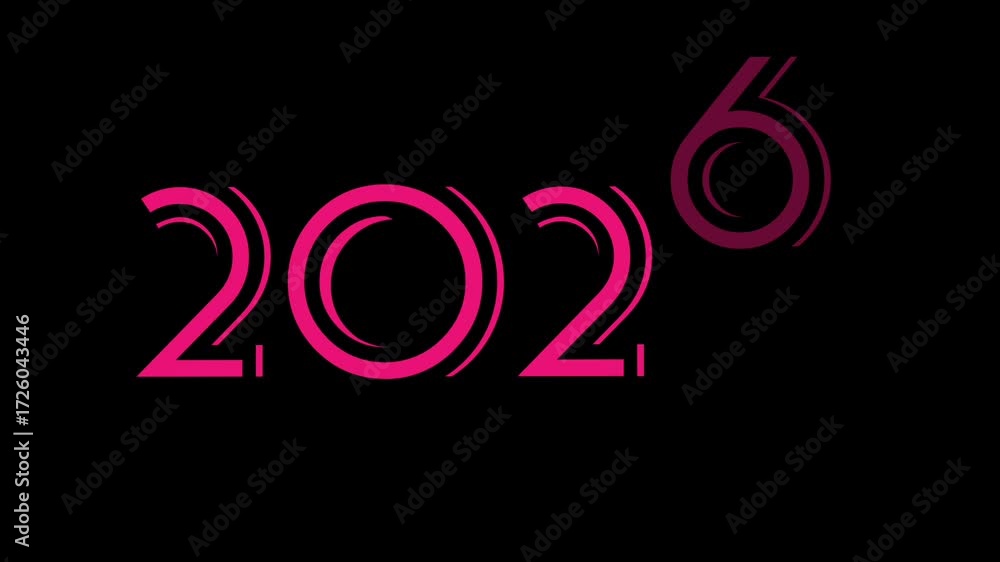 Year changing from 2025 to 2026. Loading 2025 to 2026 progress bar ...