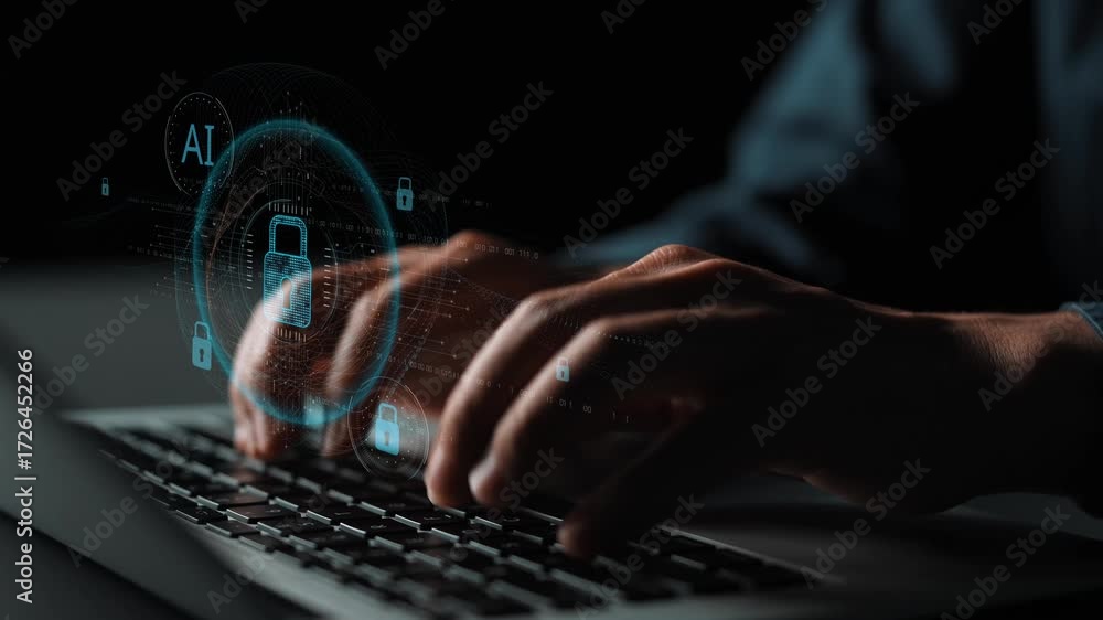 AI cyber security system using biometric authentication and privacy ...