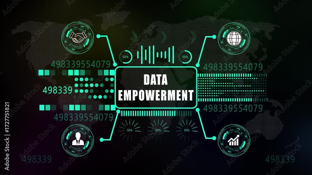 data empowerment Graphics and Data Visualization Elements for Analytics ...