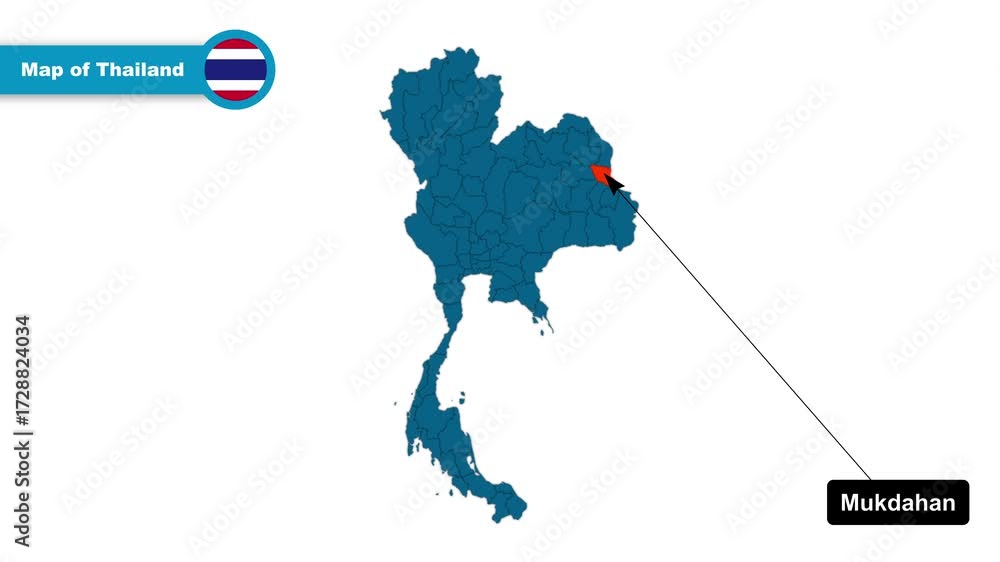 Mukdahan Map Video, Thailand map, Political Map of Thailand, with all ...