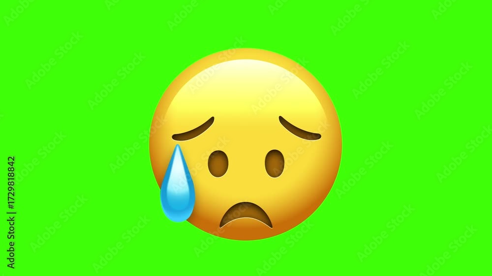 Sad but Relieved Face emoji animated. Sad but Relieved Face emoji ...