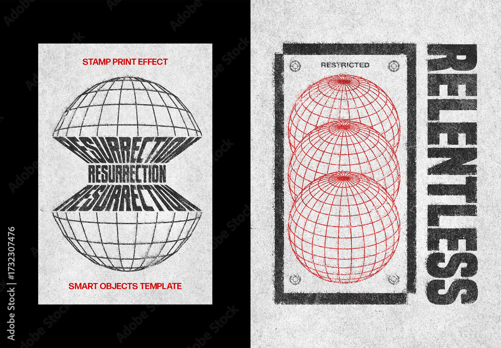Stamping Print Text & Logo Effect Mockup Stock Template | Adobe Stock