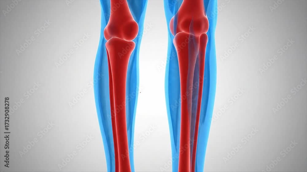 Understanding the Human Leg A Visual Journey Through Knees Tibia and ...
