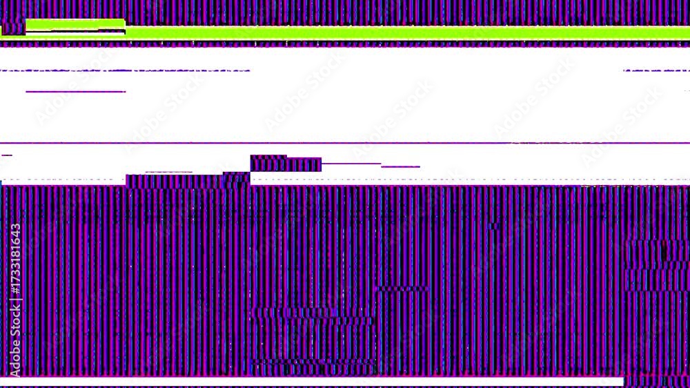 Static Glitch Transition. Slow, wavy analog static dissolving into a ...