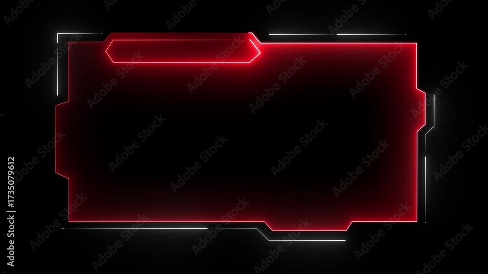 Live streaming neon text frame animation box frame neon frame live ...