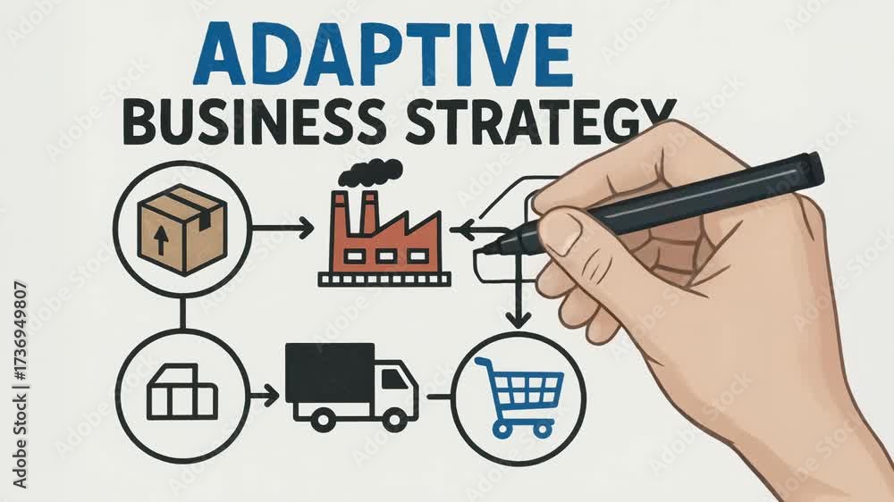 Adaptive business strategy planning diagram and flowchart infographic ...