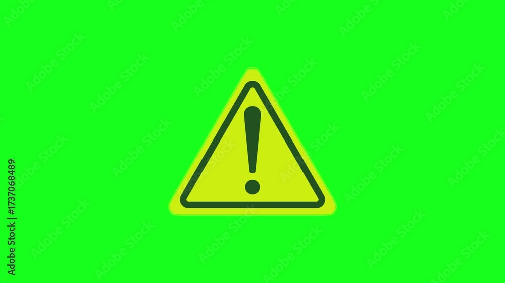 Risk caution message icon animation. Danger error icon. symbols danger ...