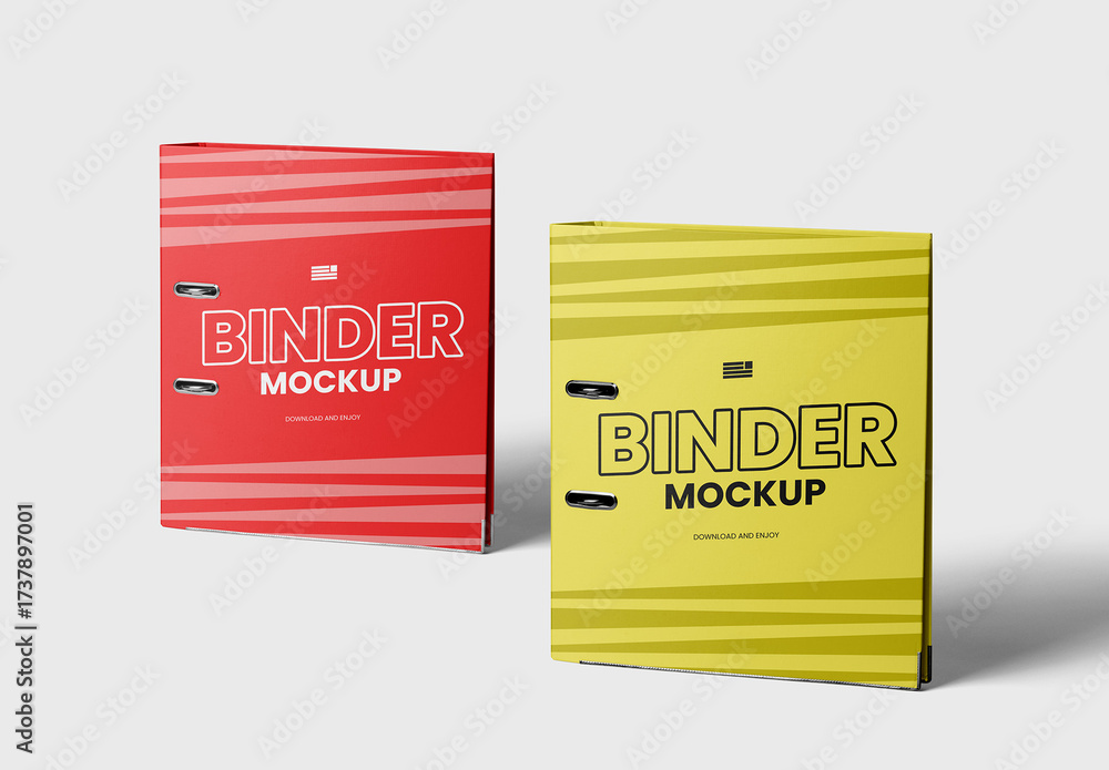Standing Binder Mockups Stock Template | Adobe Stock
