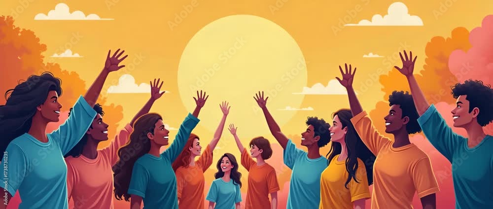 Present dynamic diversity empowerment movement visuals that capture ...